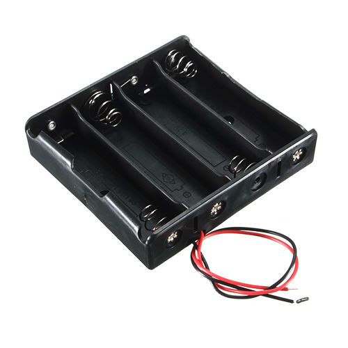 4 Cell 18650 Lithium ion Battery Cell Case Holder With Wires For Toys ...
