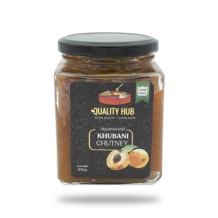650 Grams Glass JAR ORGANIC KHUBANI CHATNI CHATNEY SAUCE HOME MADE ...