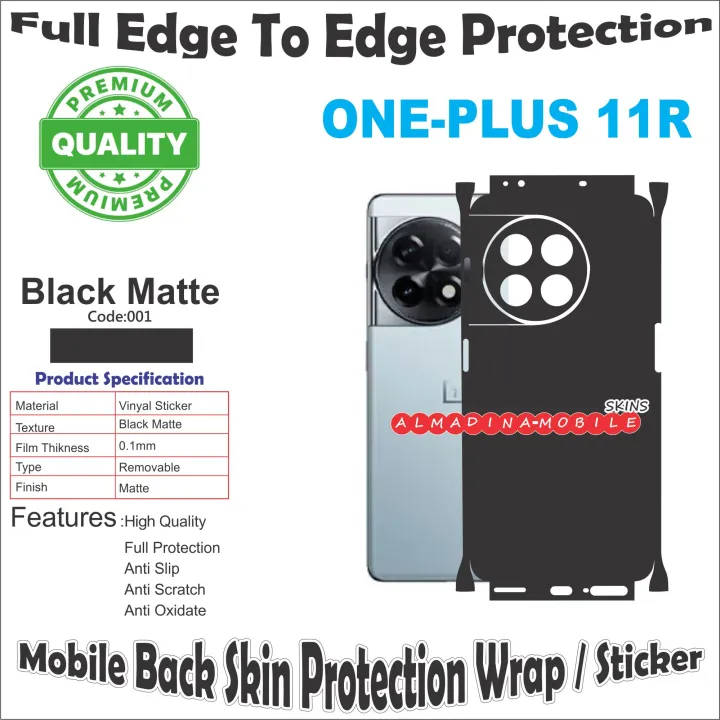 One Plus 11R Full Back Protection Skin wrap With Sides And Camera ...