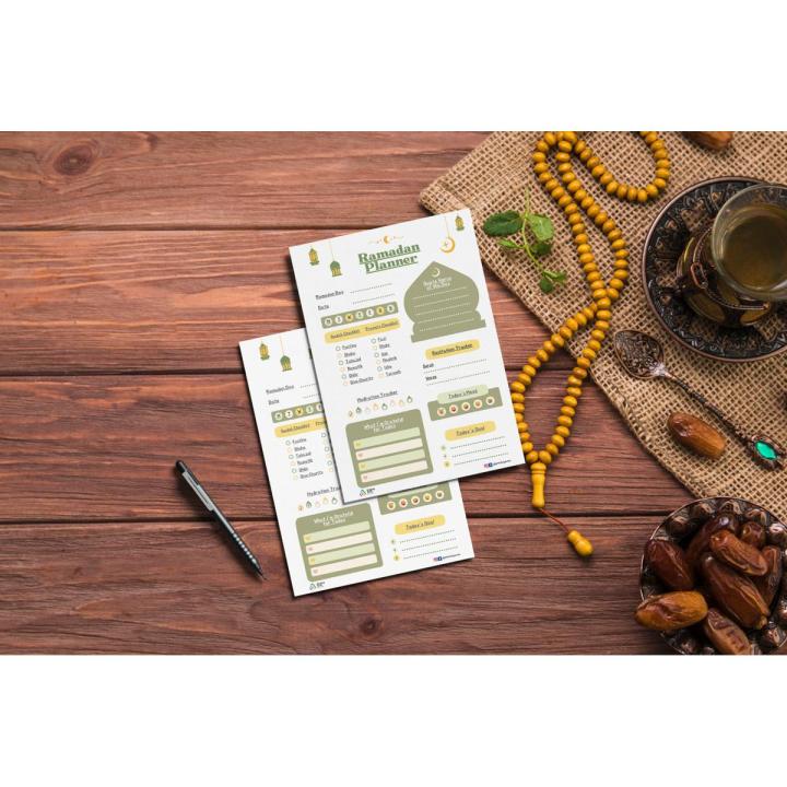 Beautiful Ramazan Daily Planner Your Daily Routine Track, Tare Of 30 ...