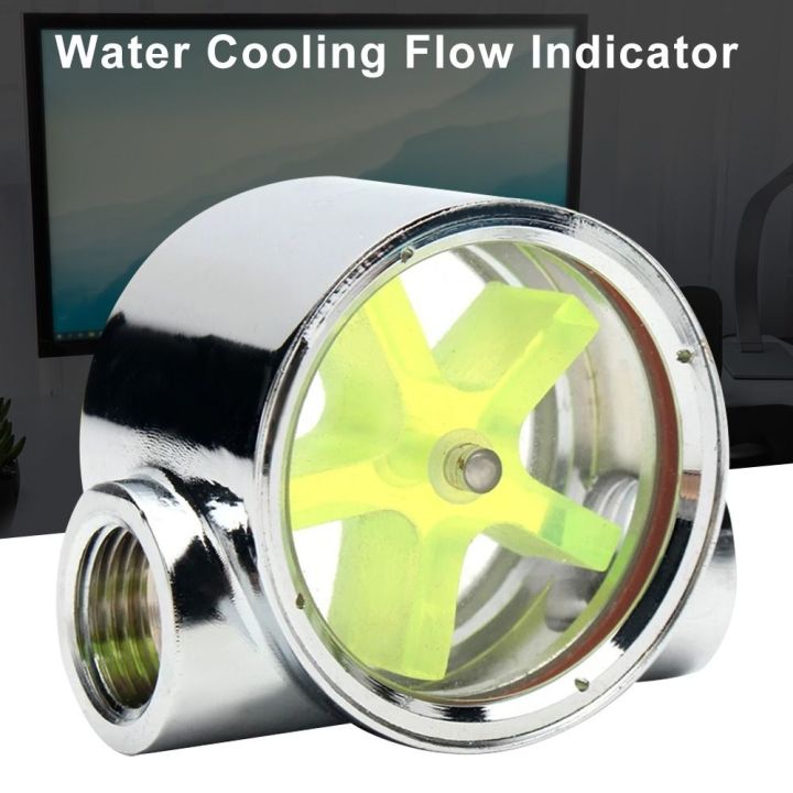 Portable Copper Chromed Meter G1/4 Threaded Water Cooling Flow ...