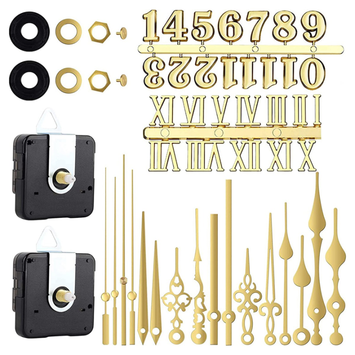 Clock Mechanism Silent Quartz Movement Machine Wall Hands Pointer Set ...