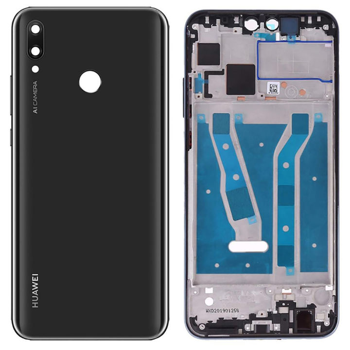 Huawei Y9 2019 Middle Frame Housing with Power Volume Buttons & Camera ...