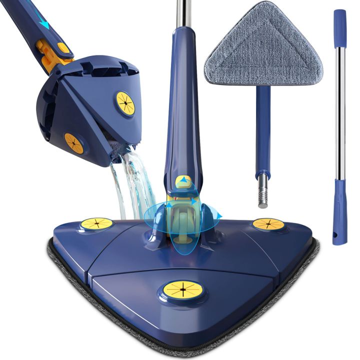 Triangle Twister Mop 360° Rotating Mop Triangular mop head easy ...