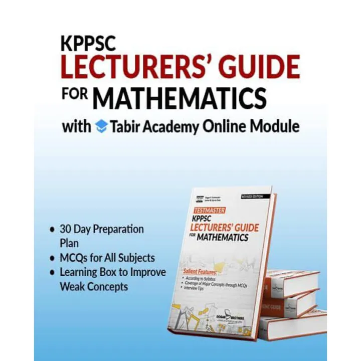 KPPSC KPPSC Lecturer’s Guide For Mathematics | Daraz.pk