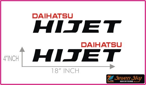 Daihatsu Van Side Body Stickers Buddy Van Prius WAGON R Buddy Van Alto ...