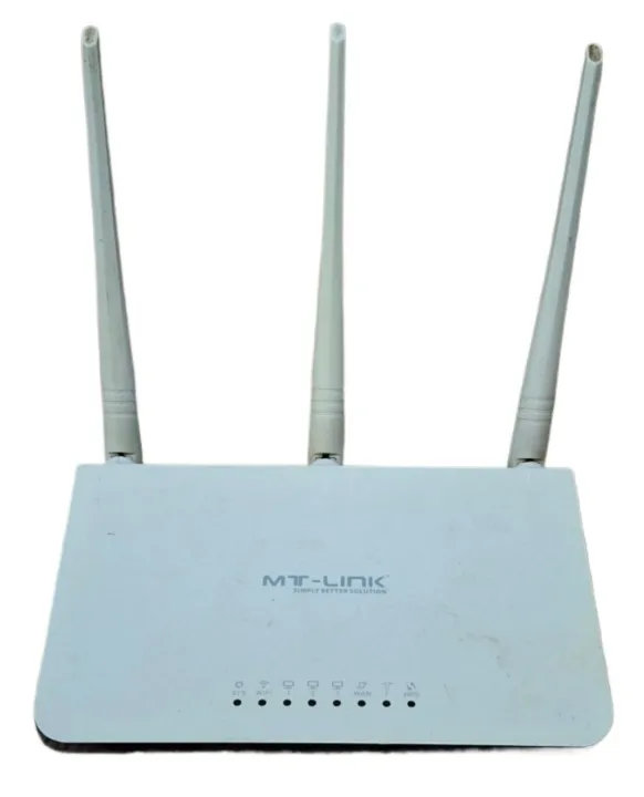 WIFI Router with High Range WITHOUT BOX MT LINK 3 Antennas | Daraz.pk