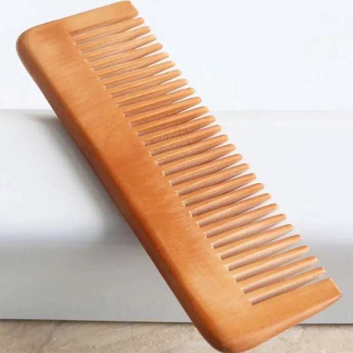 Handmade Natural Pure Healthy Neem Wooden Comb /Wood Comb for Hair-1pcs ...