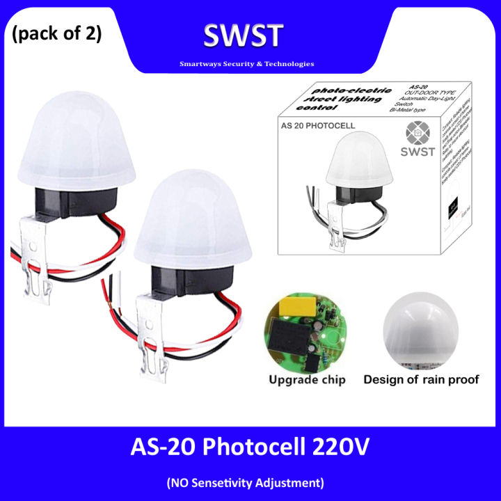 AS-20 Photocell Sensor Switch 220V | Automatic Light Control | Day ...