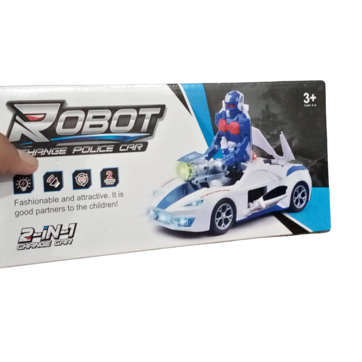 Police Car To Robot For Kids | 2 in 1 Robot Police Change Car | Daraz.pk