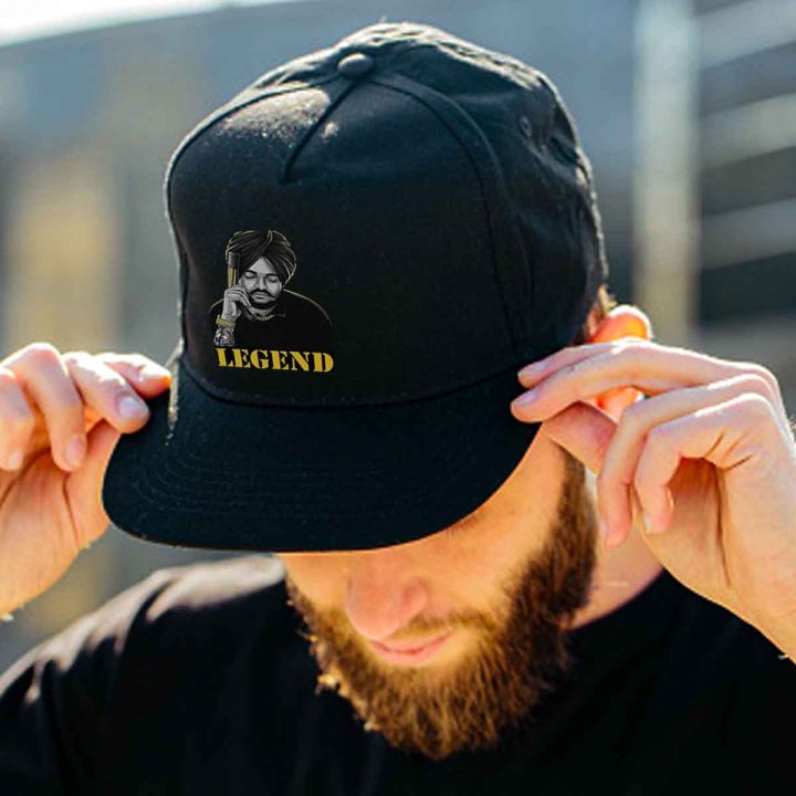 Sidhu Moose Wala Cap for Punjabi Rap Singer Fans Premium Quality ...