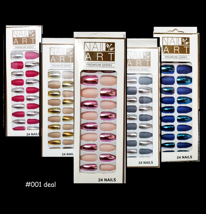 Pack Of 5 Mirror And Matte Nails Amazing Quality Salon Beauty Deal All ...