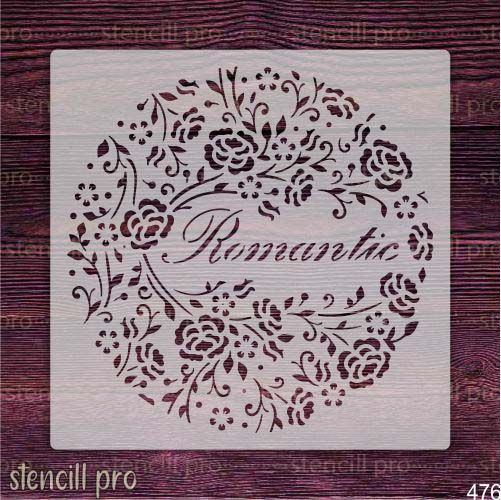 Rose Flower Pattern All-Purpose Stencil for Wall, Floor, Fabric, and ...