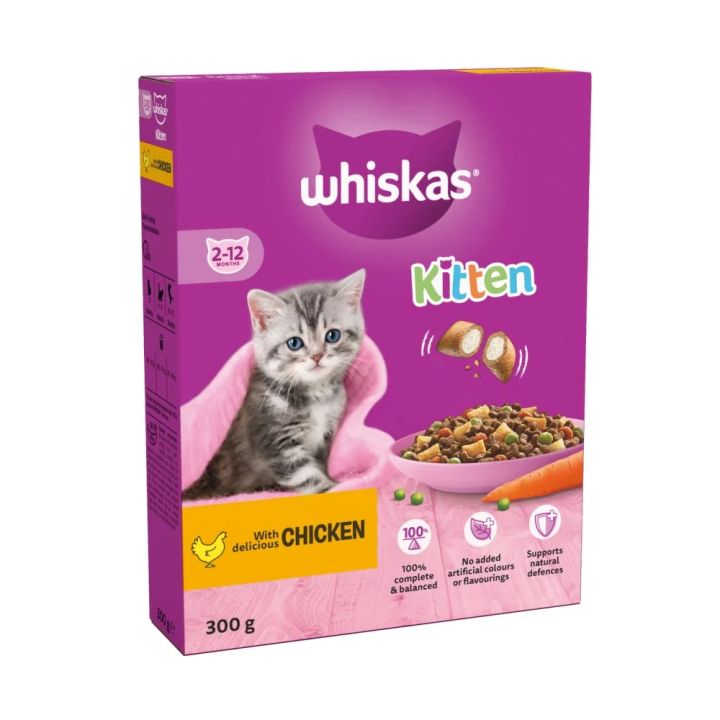 Whiskas Box Kitten 2-12 Months Dry Food With Chicken - 300G | Daraz.pk