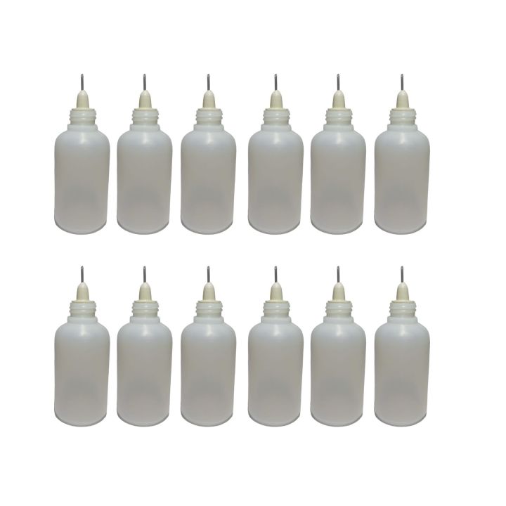 mehndi applicator squeeze bottle pack of 12 with needles, create ...