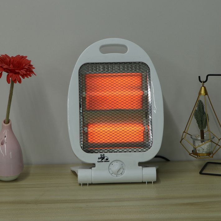 400W / 800W Space Heater - 2 Halogen Heating Rods with Safety Tip Over ...