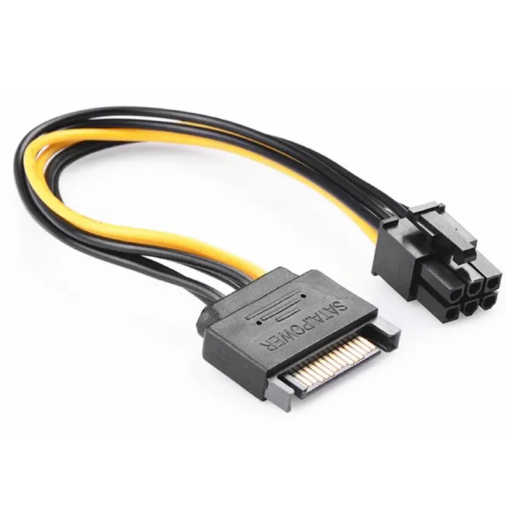 for Graphic Card PCI-E Power Supply Cable Male to Female Power Splitter ...
