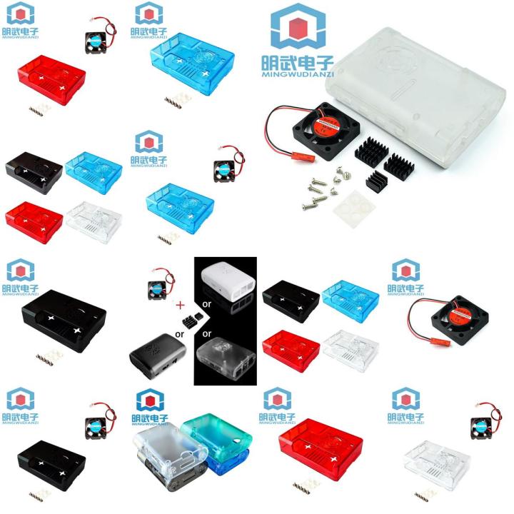 Raspberry Pi 3 3B 3B+ 4 4B New!Pi Box ABS case with Fan module for Raspberry Pi model b plus+ ...