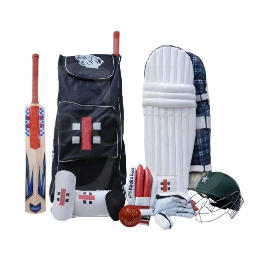 Professional Cricket Kit For Adults Gry Necols Pack of 10- (Hard Ball ...
