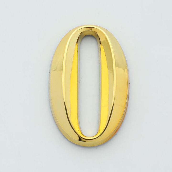 1pc Height 5cm Golden Home Sticker Address Door Label Gold Modern House ...