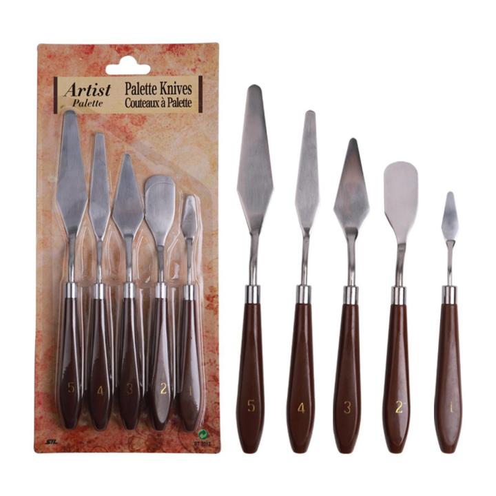 Painting Knife, 5 PCS Palette Knives Set Paint Scraper for Watercolor ...