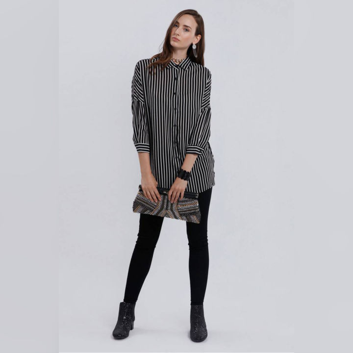 Original Splash Brand Black and White Stripped Top for Ladies | Daraz.pk