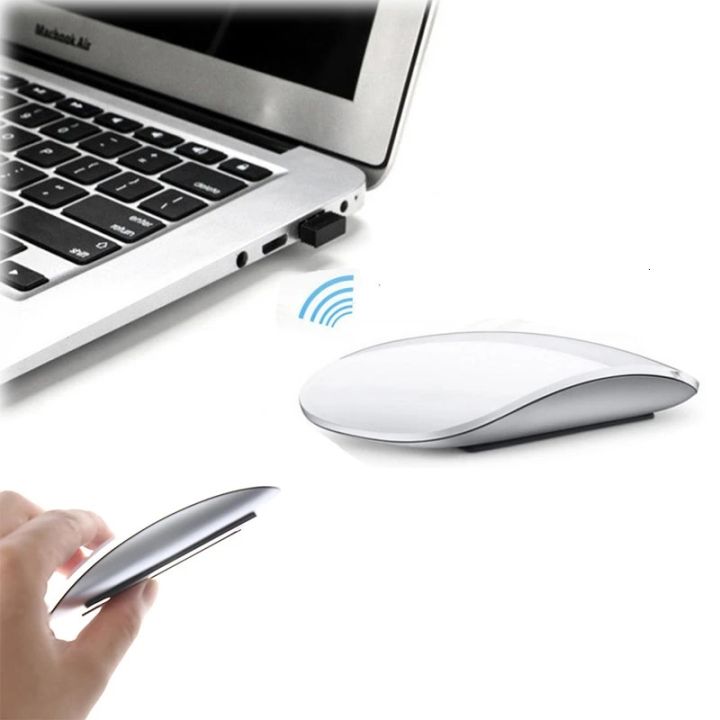 CHYI Magic Wireless Arc Touch Ultra Thin Computer Mouse Ergonomic Usb ...