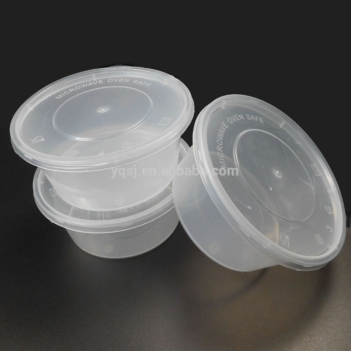 Pack of 25 Disposable plastic boxes 250ml with lid Microwave Disposable ...