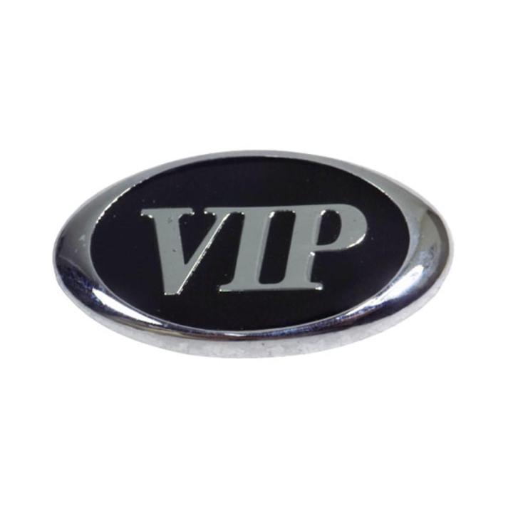 VIP Badge Black Chrome Metal Emblem Decal Monogram Logo | Daraz.pk