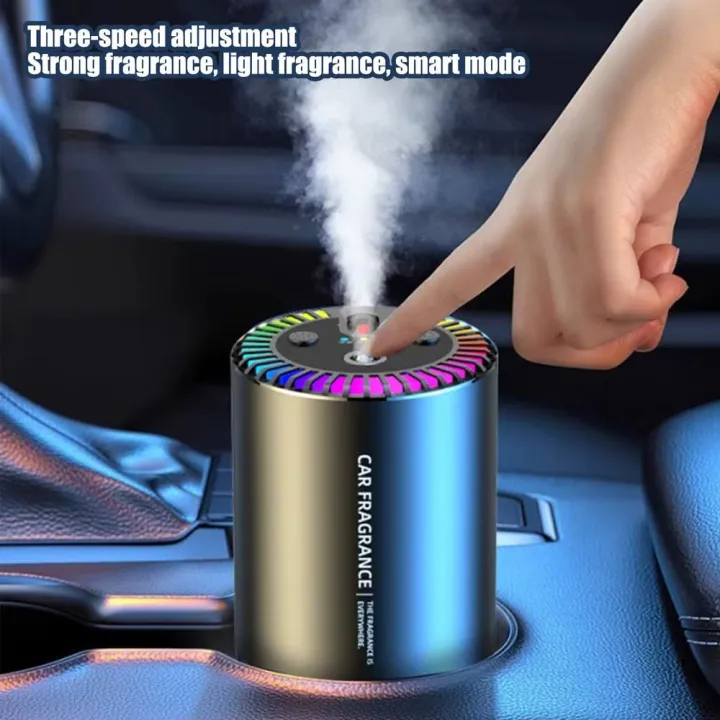 Car Rechargeable Aroma Diffuser With Colorful Stars LED Ambient Light ...
