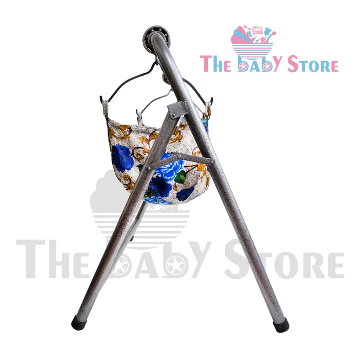 High-Quality Baby Cradle (Folding Silver Ghodiya) with FREE cloth and ...