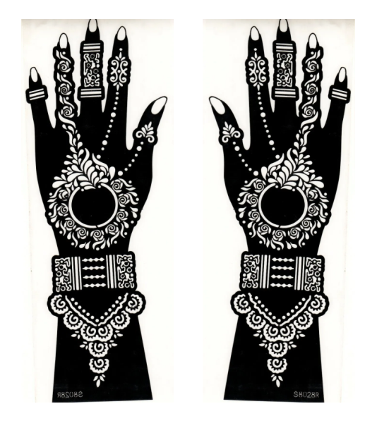 Mehandi stickers | New Large full hand mehndi designs, Indian style ...