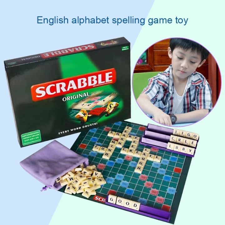 Scrabble Original Educational Board Game for Kids Children and Adults ...
