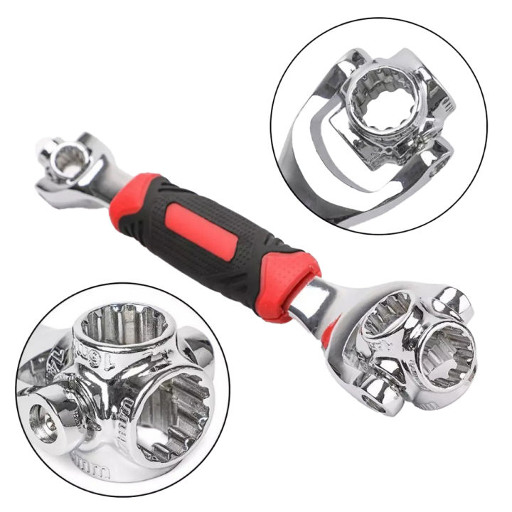 Universal Wrench 8 in 1 - Multifunction Socket Spanner Wrench Tool Tool ...
