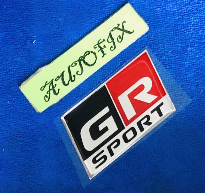 Car Styling GR Sport PVC Sticker 2.5 Inches Black n Red 01 PC | Daraz.pk