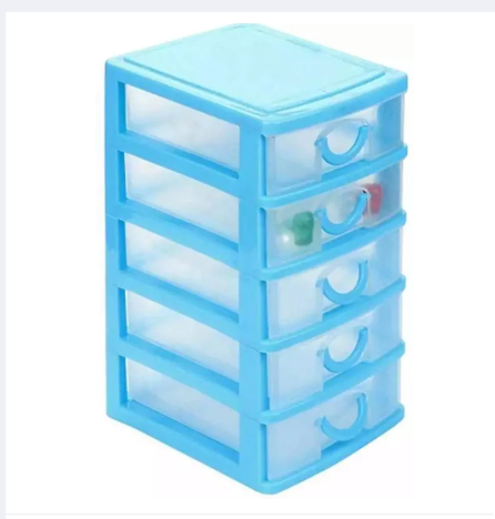 5 Layer multicolour SMALL SIZE plastic drawer cabinet, Storage Box for ...