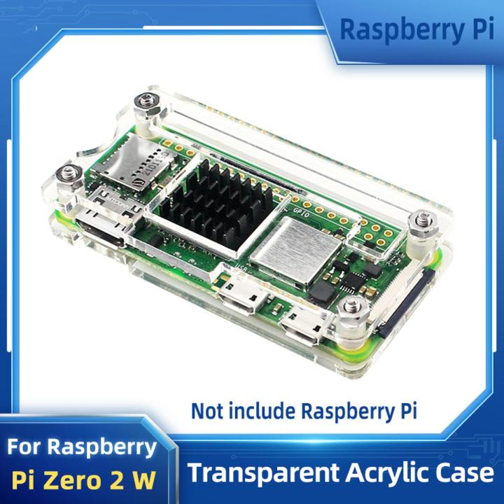 Raspberry Pi Zero 2 W Acrylic Case Clear Transparent Shell Optional ...