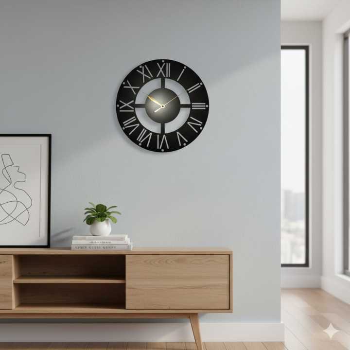 Classic wall clock wooden stylish wall clock 12 x 12 Wall clocks for ...
