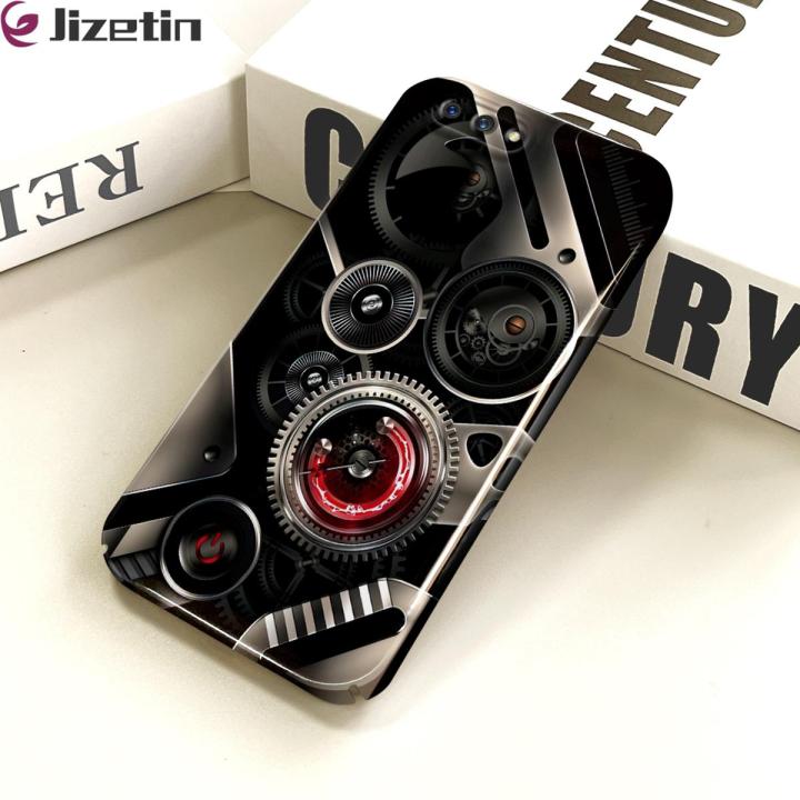 Jizetin for OPPO A3S A12E Realme C1 Back Cover Mechanical Gear Luxury ...