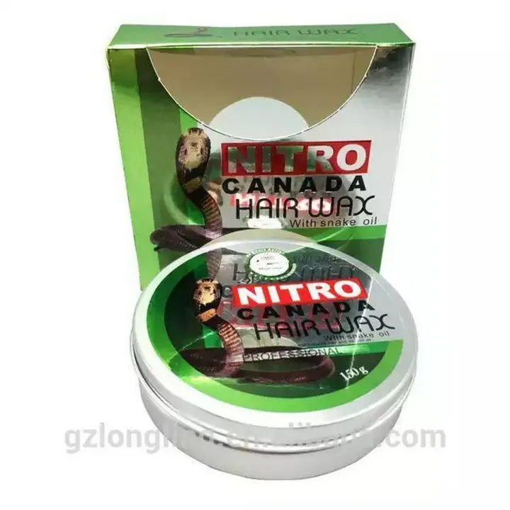Nitro Canada Hair Wax With Snake Oil | Extra Hold Styling Wax for Sleek ...