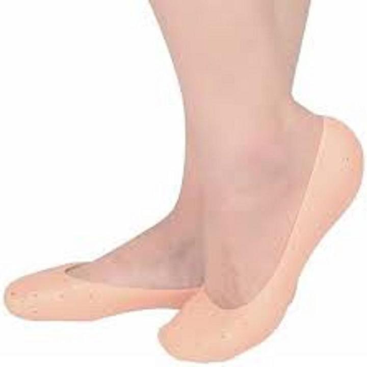 Silicone Gel Heel Pad full Socks For Pain Relief And Anti Crack Heel 1 ...