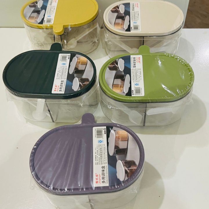 4 Compartments Spice Box | Masala Box for Kitchen | Plastic Spice ...