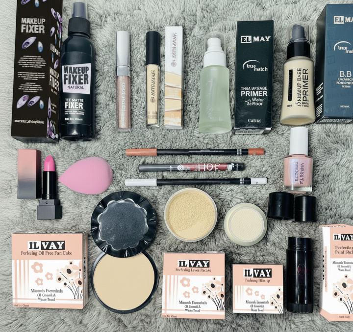 15Pcs Makeup Deal - Fixer + Lipgloss + Concealer + Primer + Foundation ...