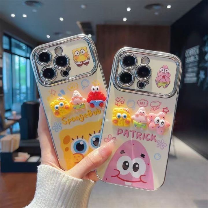 Cartoon SpongeBob SquarePants Apple 15PROMAX Phone Case 14PRO New 13/12 ...