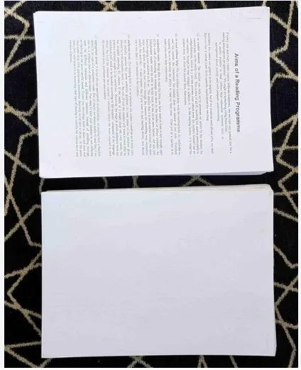 One Side Used A4 Paper - Recycled Rough Work Sheets for Notes, Drafts ...