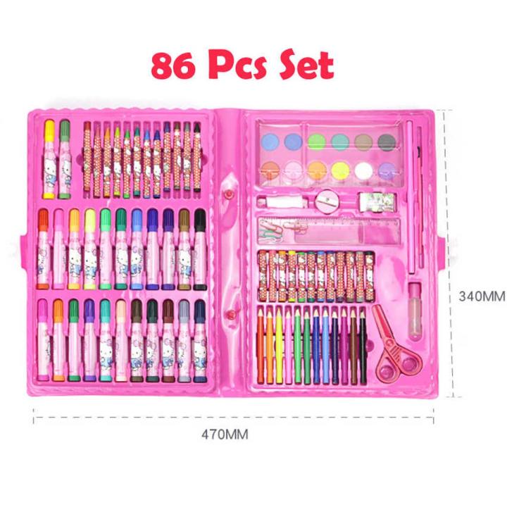 86pcs / set Watercolor Brush Pen Set, Watercolor Marker Pens + Crayon ...