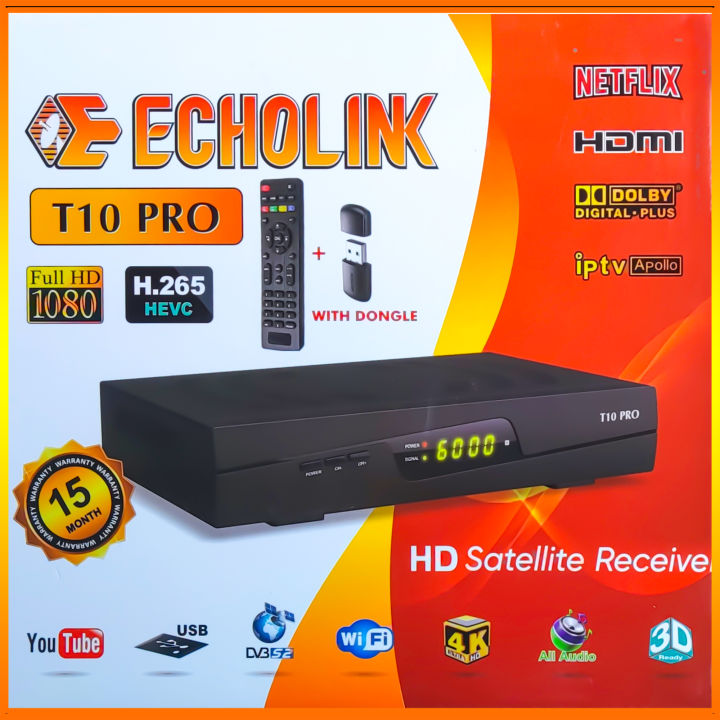 ECHOLINK T10 Pro Forever Server Receiver 2025 Model - 15 Month Forever ...