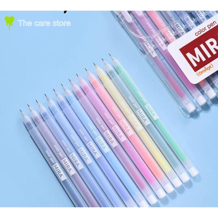10 Pcs multicolour Designs Imported Gel Pen Set 0.5mm Refills Rod Hand ...