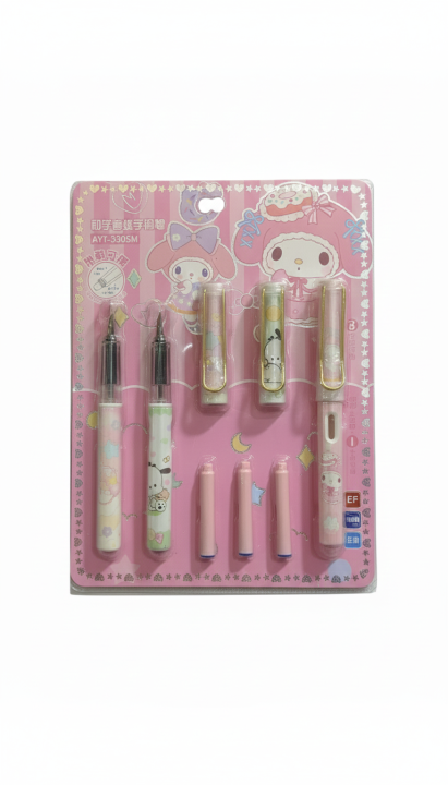 Cute Cartoon Fountain Pen Writing Set – Smooth Ink Luxury Pens for ...
