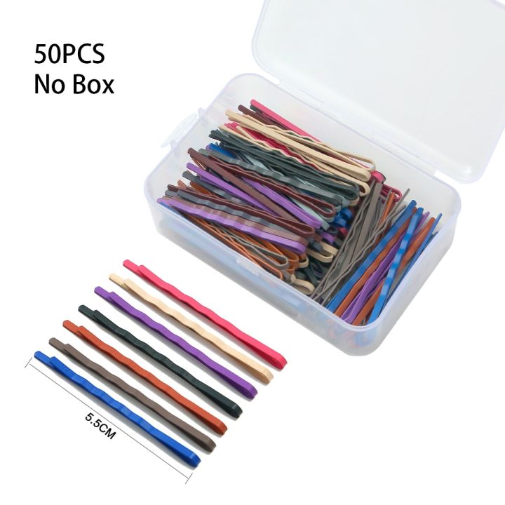 【wholesle668 Store】50Pcs/Set Black Color Hairpins For Hair Clip Lady ...